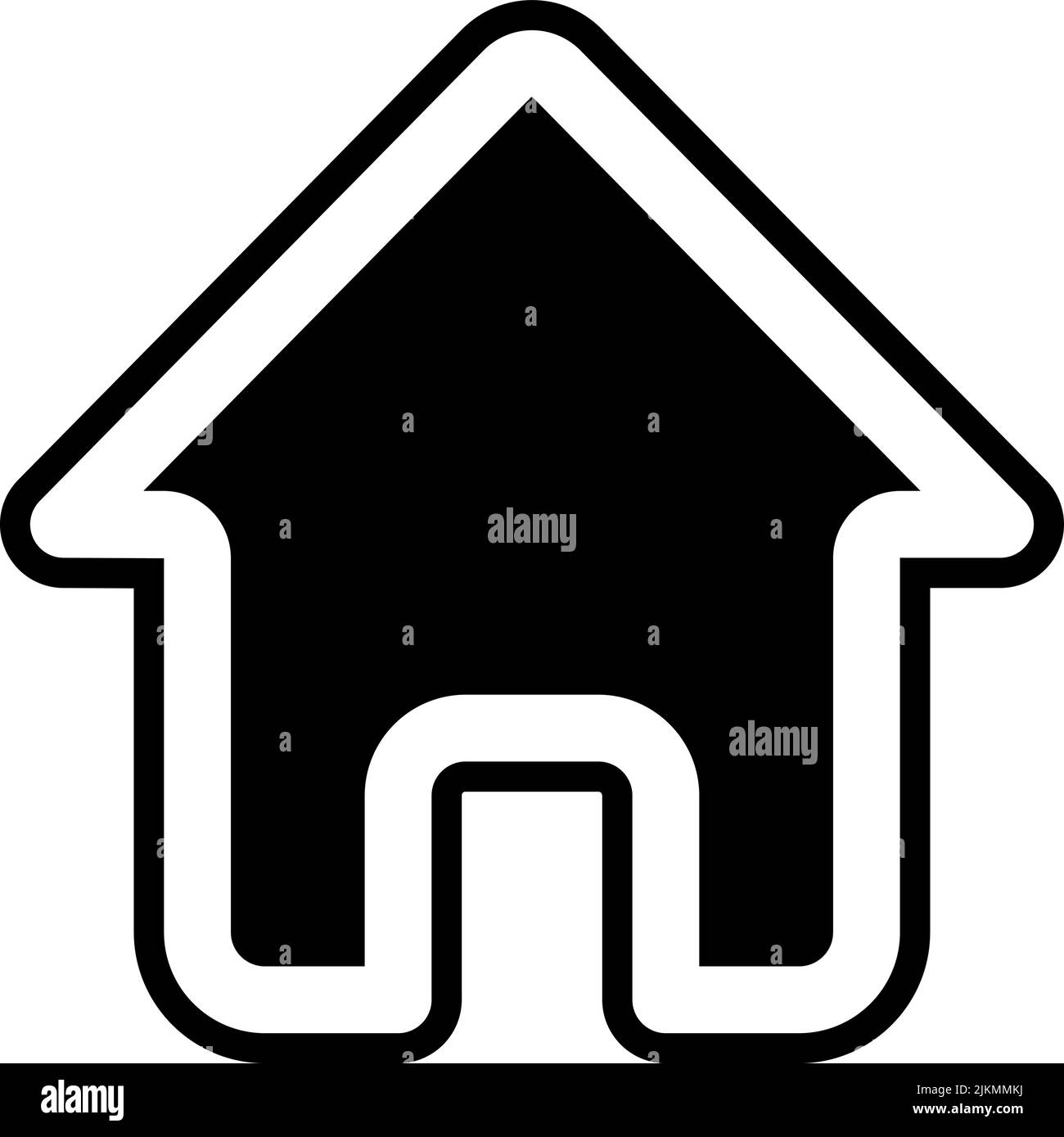 home page icon black vector illustration Stock Vector Image & Art - Alamy