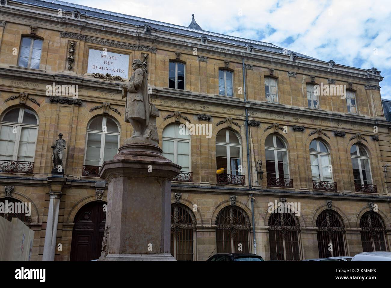 The Musee des Beaux arts building against the sky. Dijon, France Stock ...