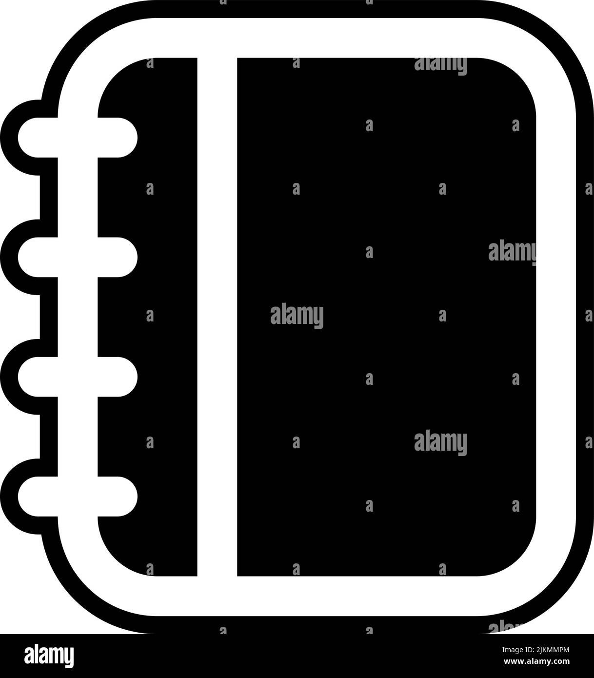 notebook icon black vector illustration Stock Vector Image & Art - Alamy