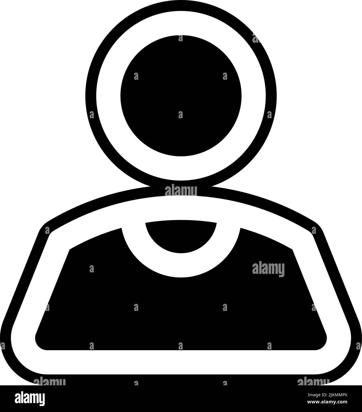 profile icon black vector illustration Stock Vector Image & Art - Alamy