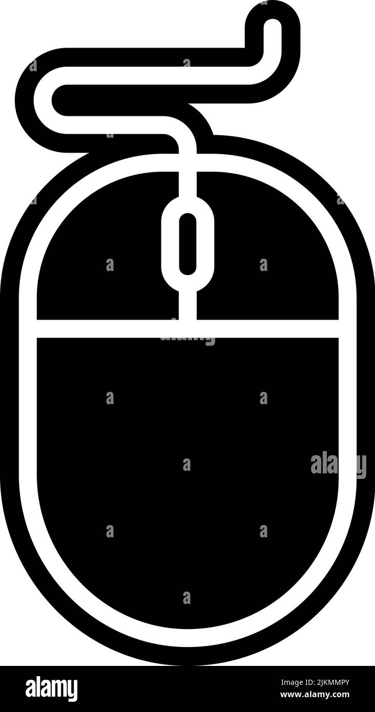 mouse icon black vector illustration Stock Vector Image & Art - Alamy