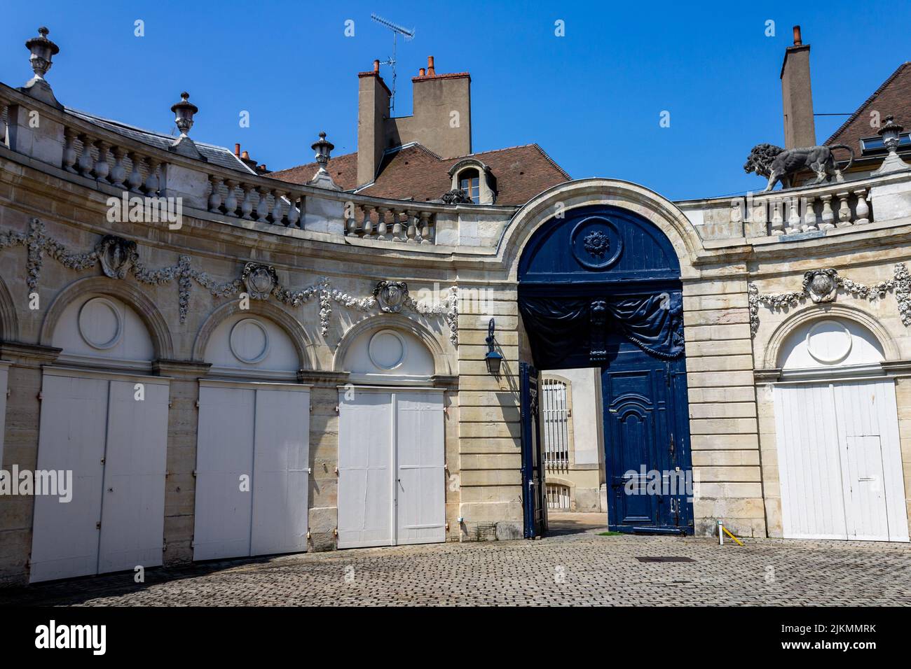 The part of the Palace of the Dukes and Estates of Burgundy. Dijon ...