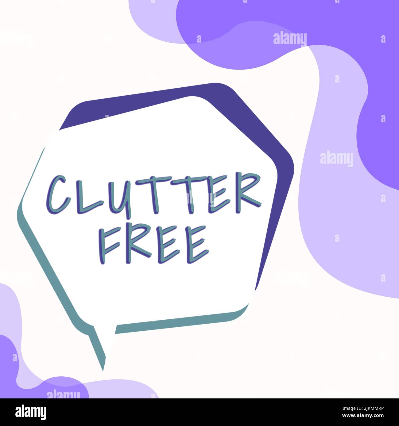 Sign displaying Clutter Free. Concept meaning Well organized and ...