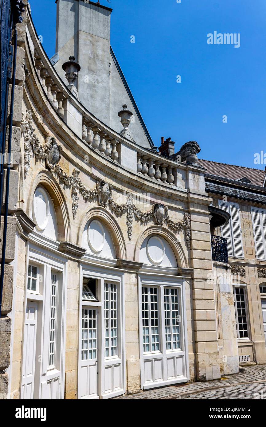 A vertical shot of the part of the Palace of the Dukes and Estates of ...