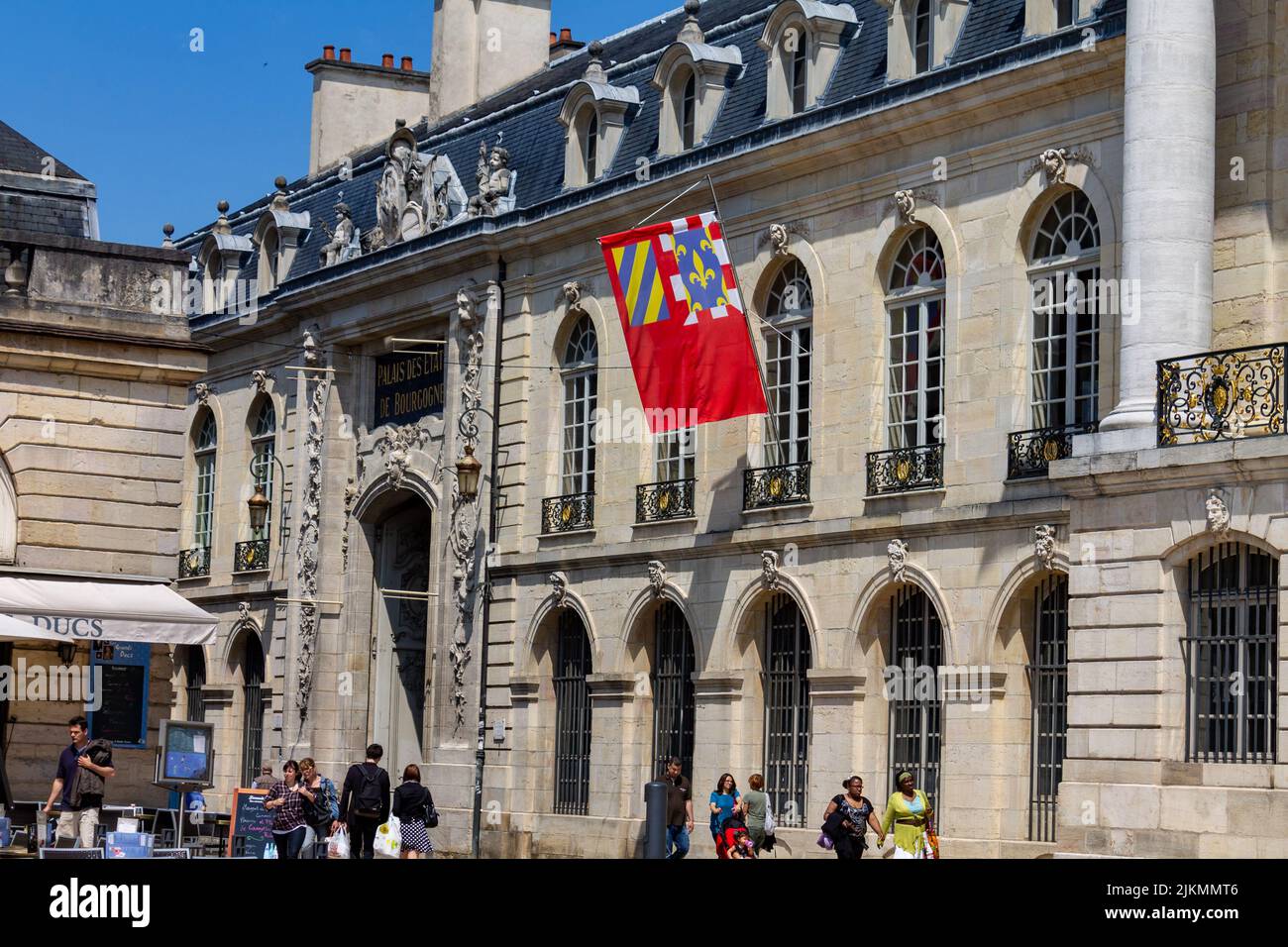 The part of the Palace of the Dukes and Estates of Burgundy. Dijon ...
