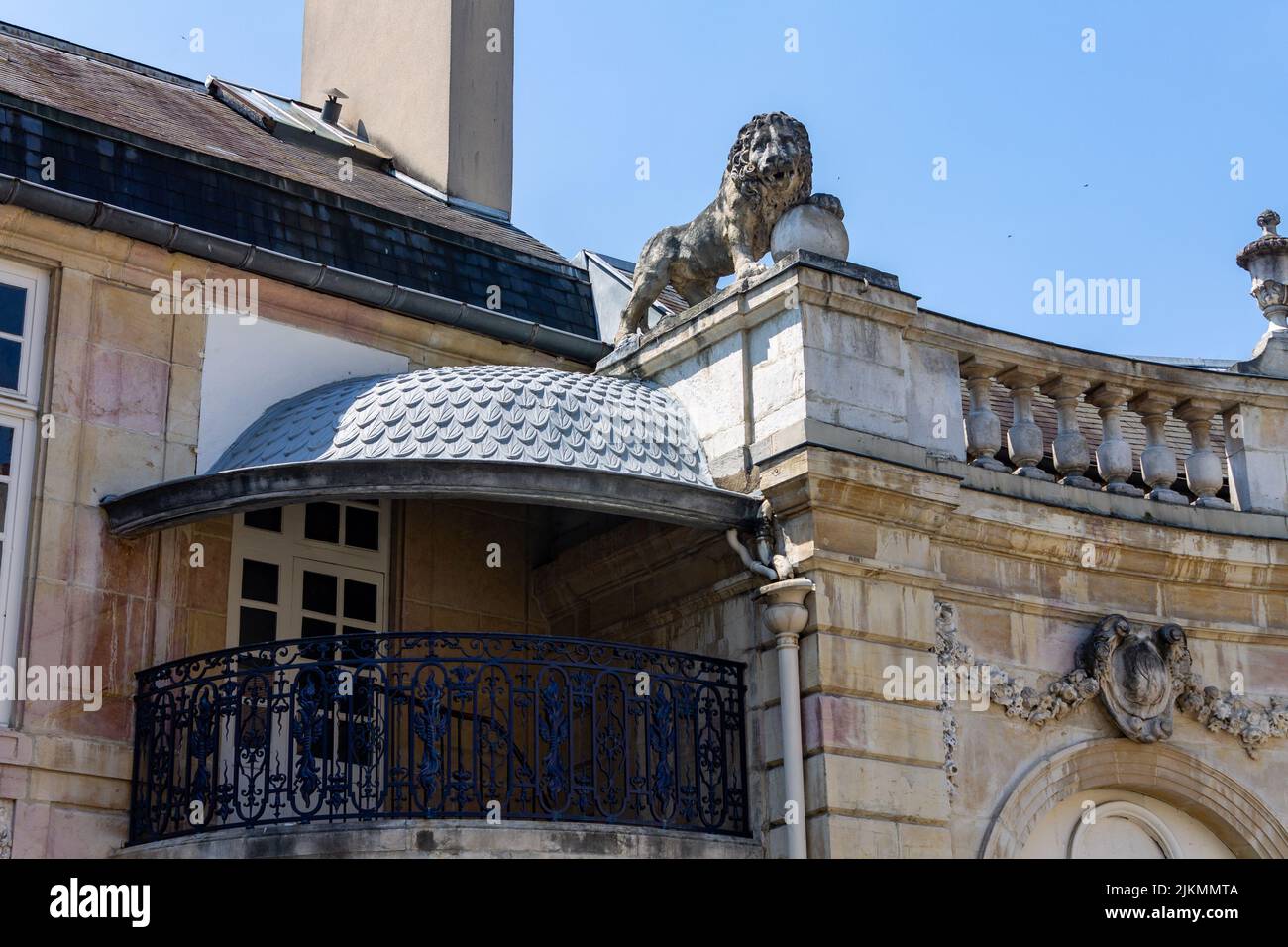 The part of the Palace of the Dukes and Estates of Burgundy. Dijon ...