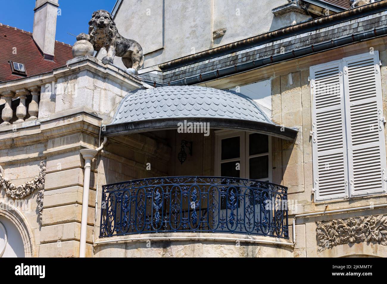 The part of the Palace of the Dukes and Estates of Burgundy. Dijon ...