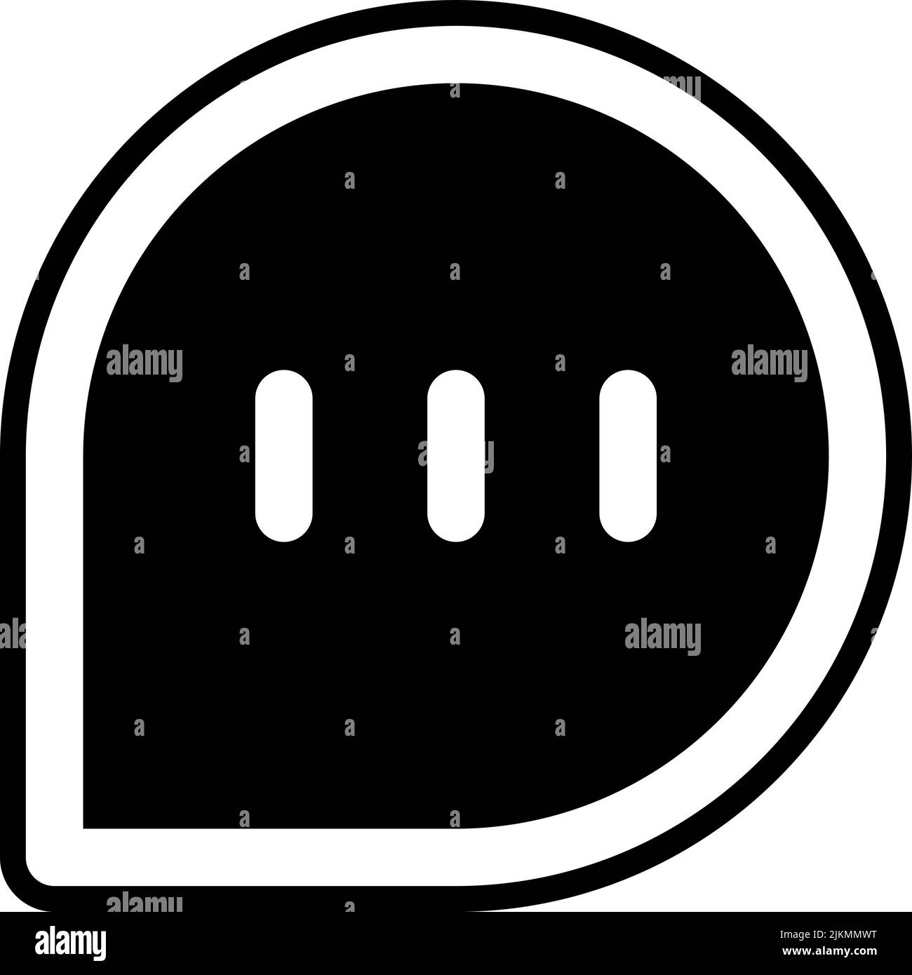 chat icon black vector illustration Stock Vector Image & Art - Alamy