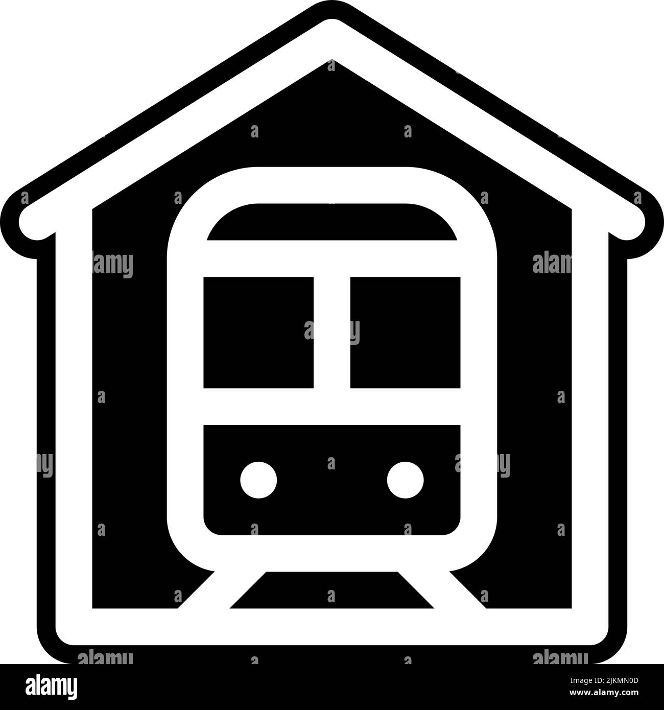 depot icon black vector illustration Stock Vector Image & Art - Alamy