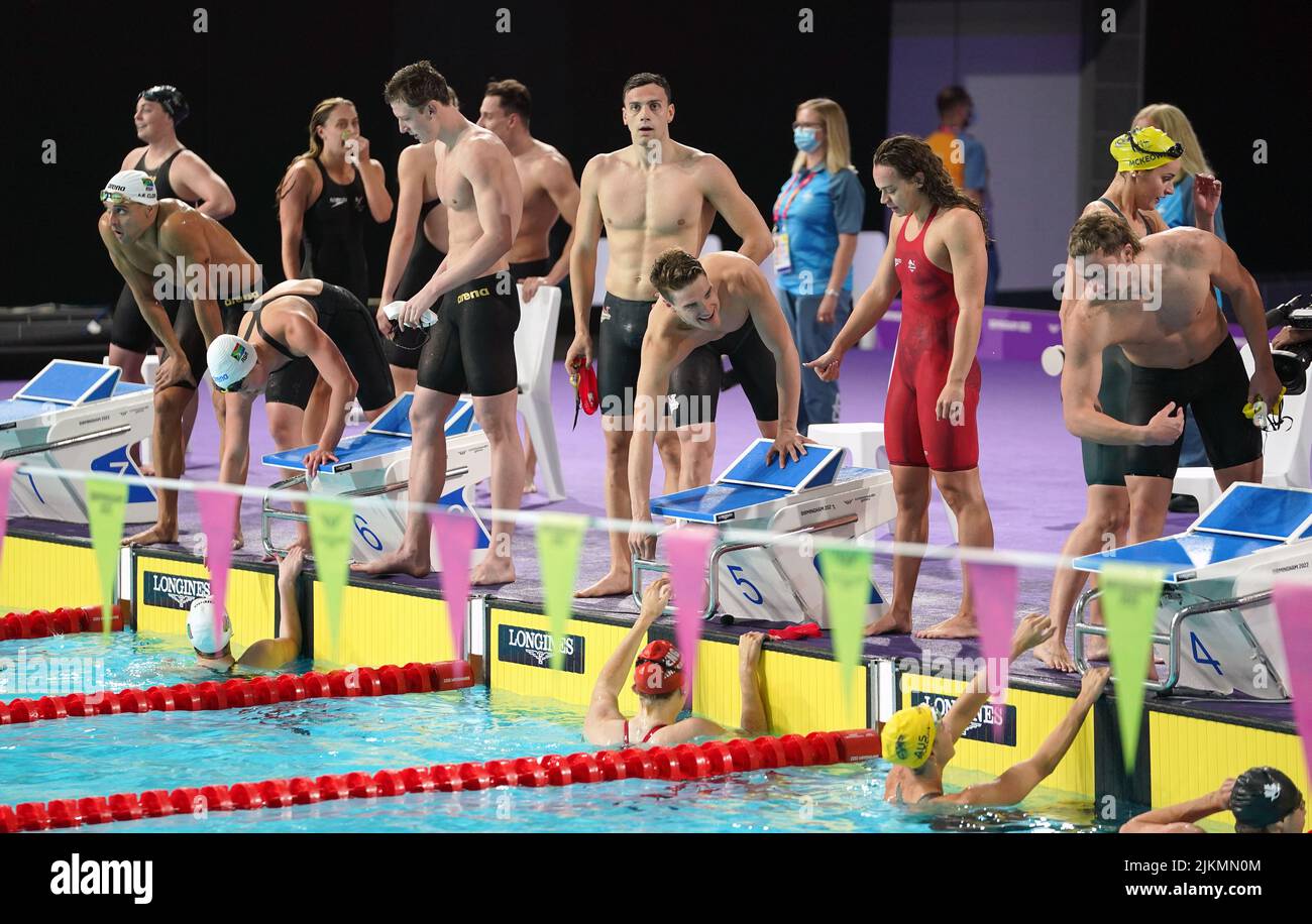England's Freya Anderson James Guy, James Wilby and Lauren Cox after ...