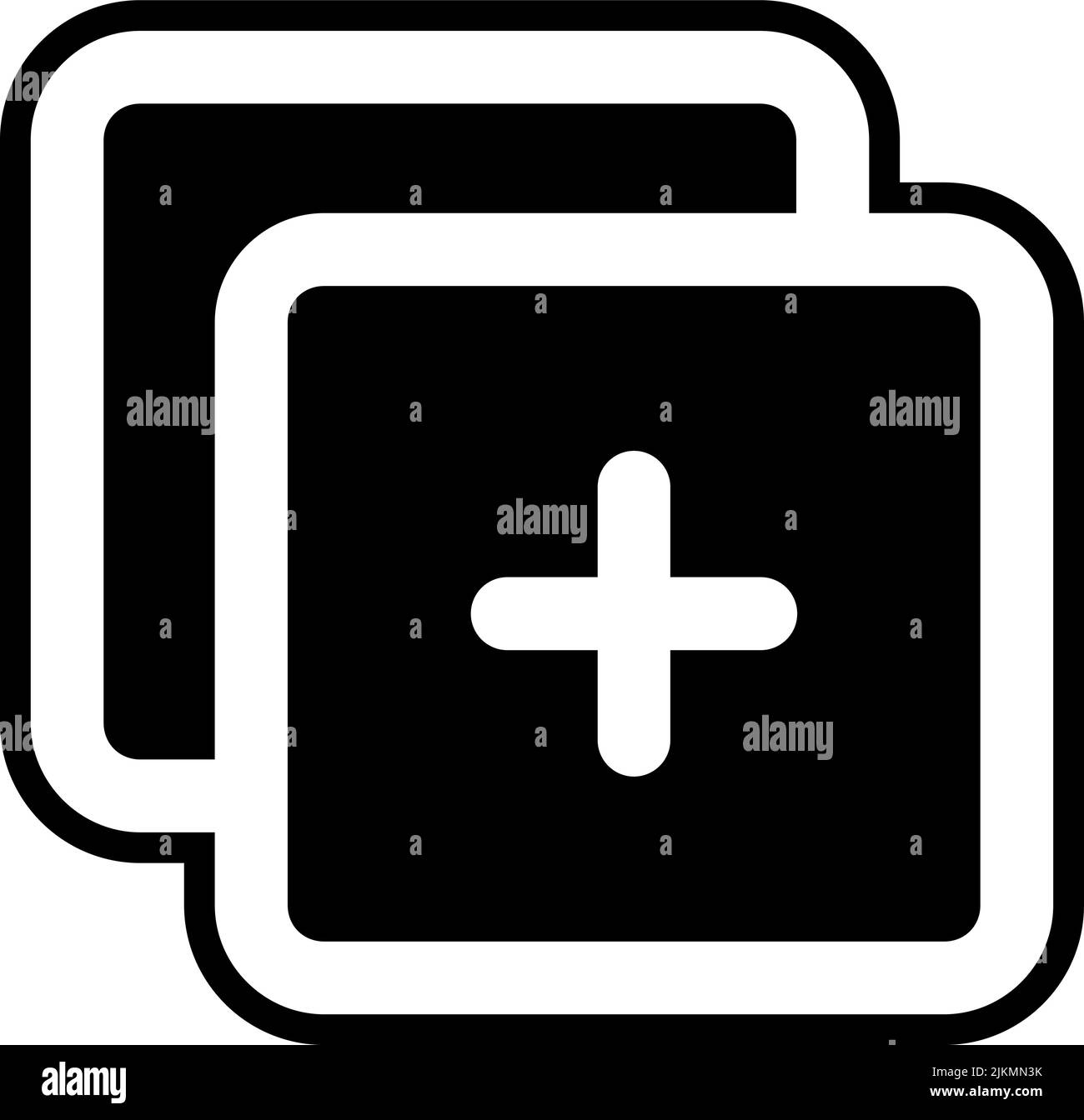 copy icon black vector illustration Stock Vector Image & Art - Alamy
