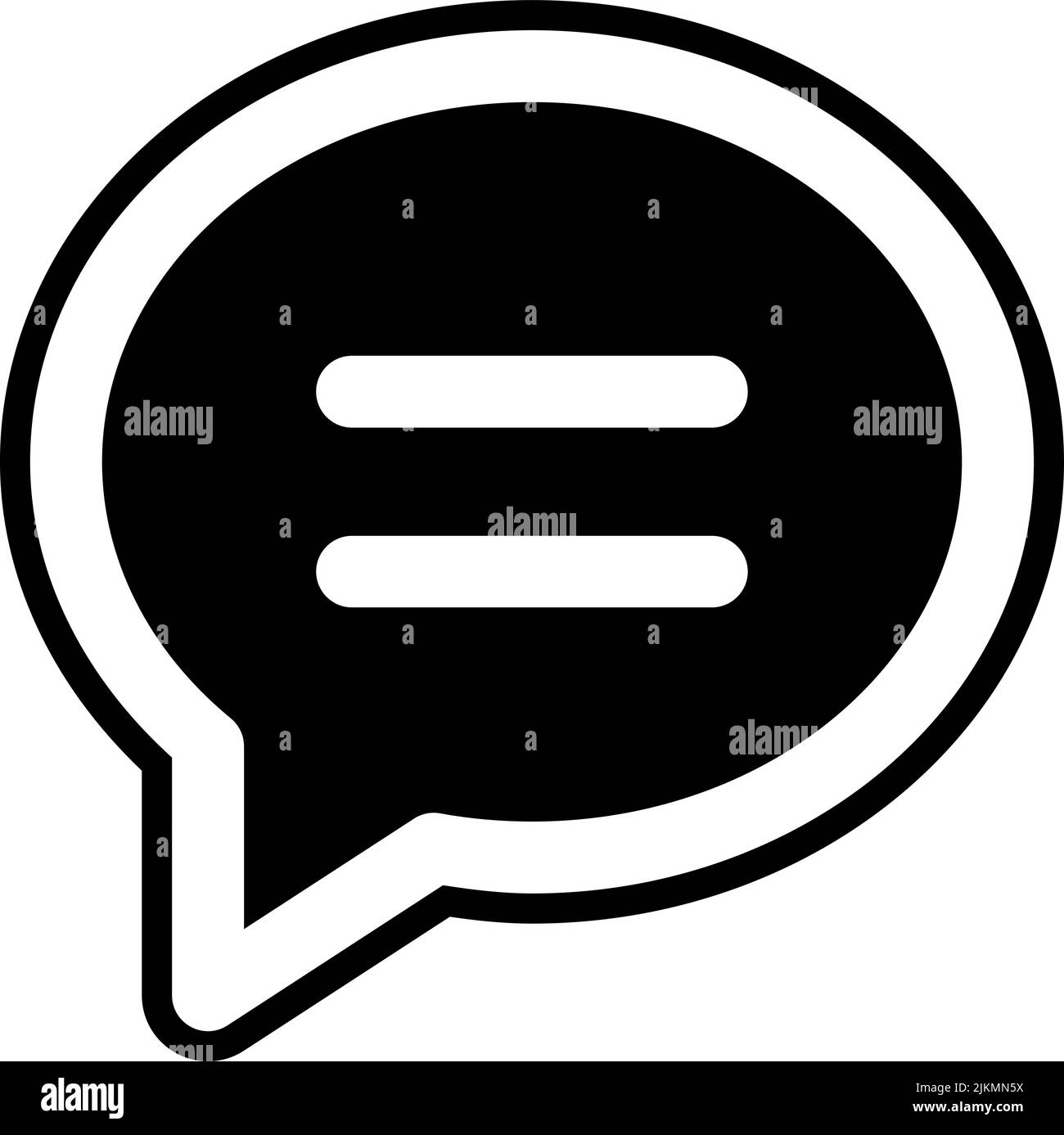 chat icon black vector illustration Stock Vector Image & Art - Alamy