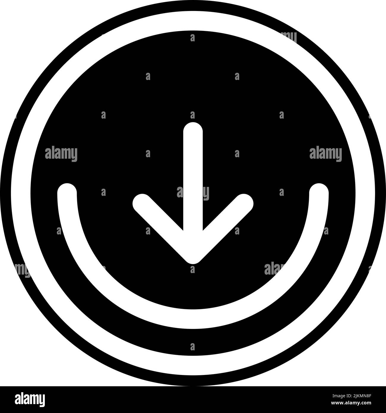 download icon black vector illustration Stock Vector Image & Art - Alamy
