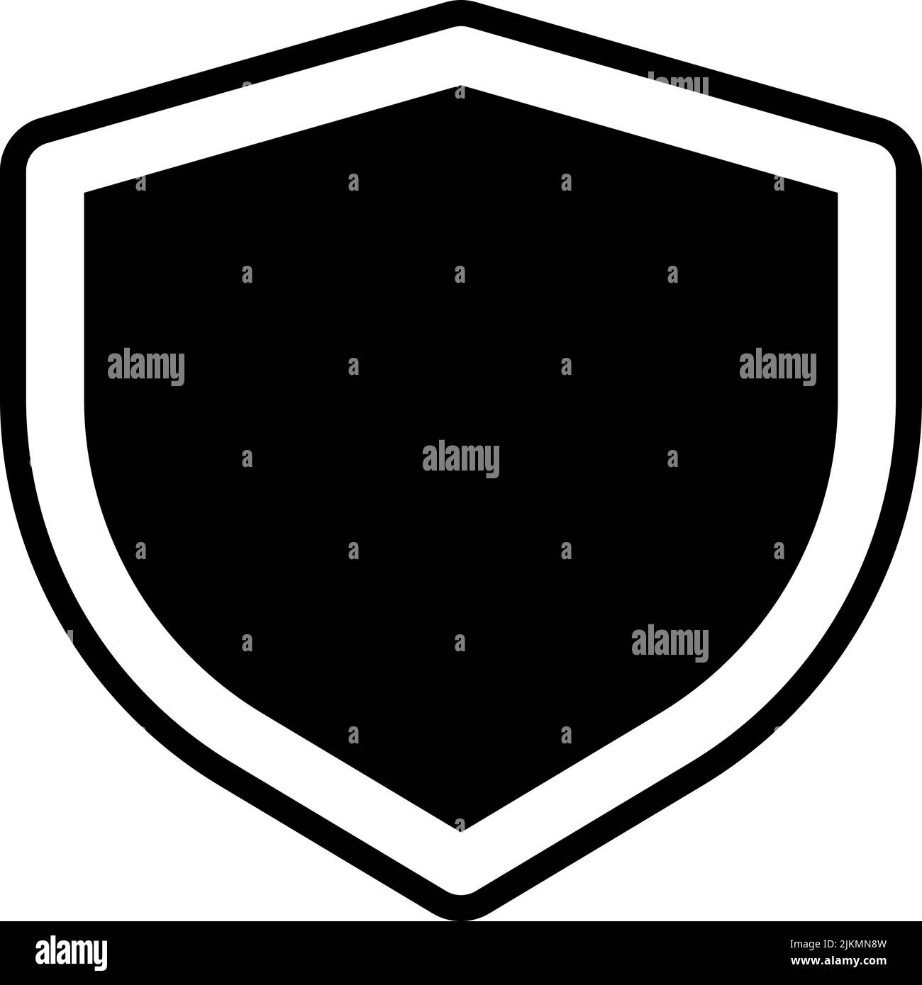 shield icon black vector illustration Stock Vector Image & Art - Alamy
