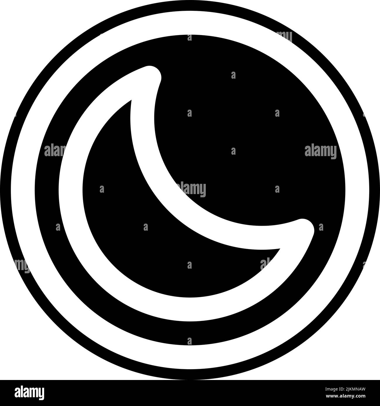 night mode icon black vector illustration Stock Vector Image & Art - Alamy