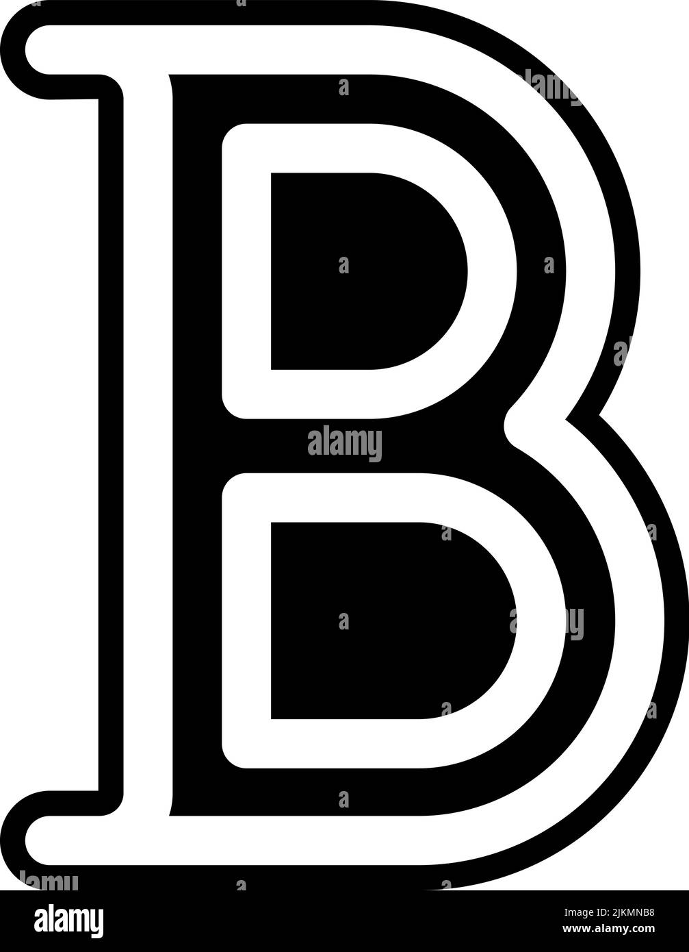 bold icon black vector illustration Stock Vector Image & Art - Alamy