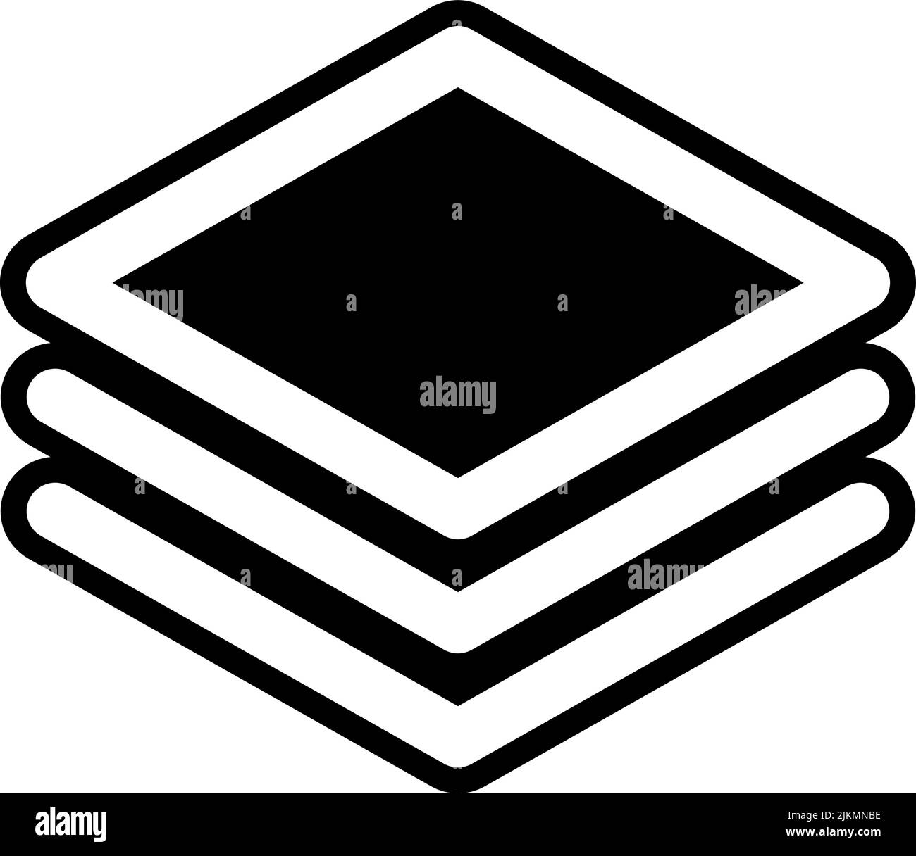 layers icon black vector illustration Stock Vector Image & Art - Alamy