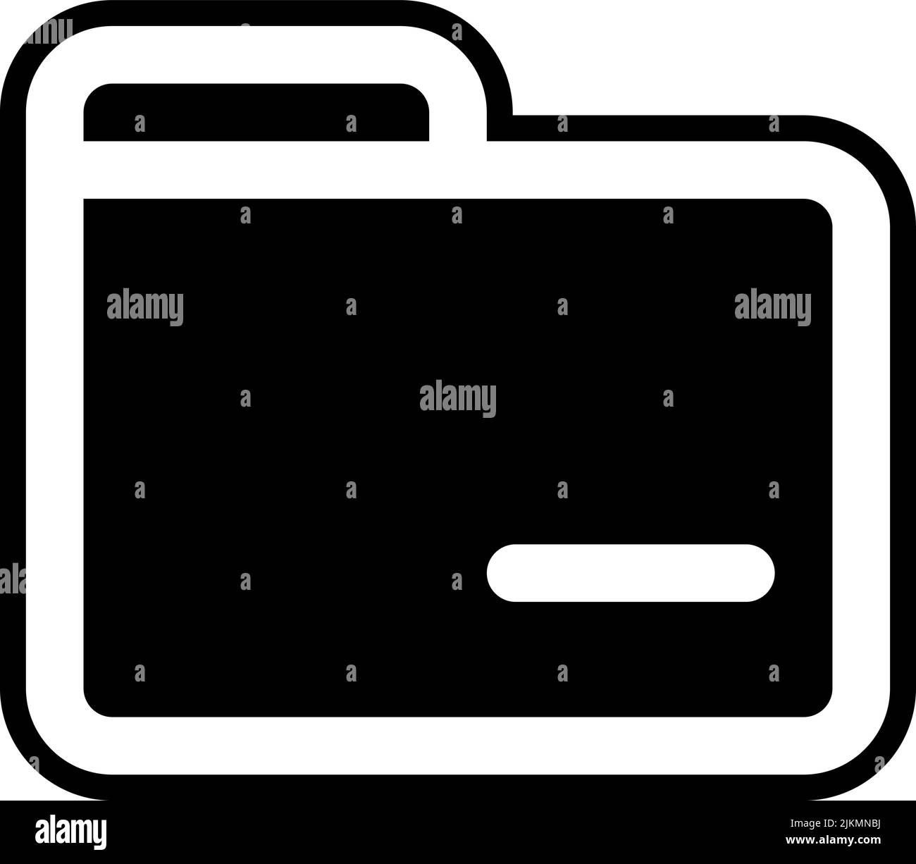 folder icon black vector illustration Stock Vector Image & Art - Alamy