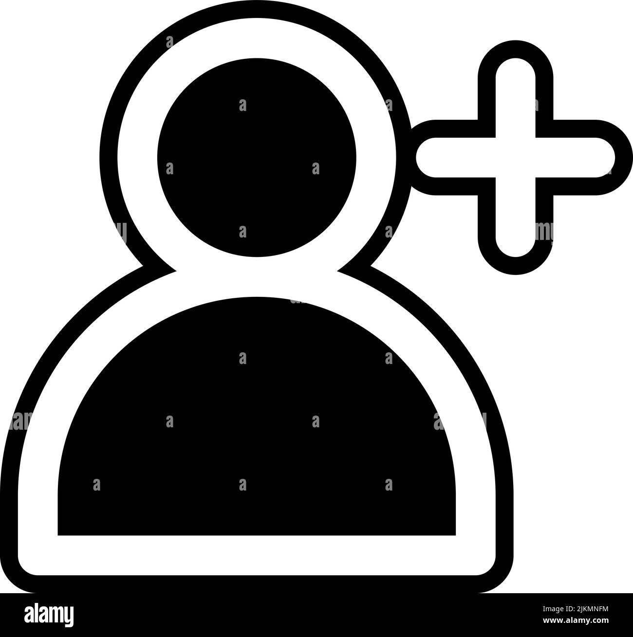 add user icon black vector illustration Stock Vector Image & Art - Alamy