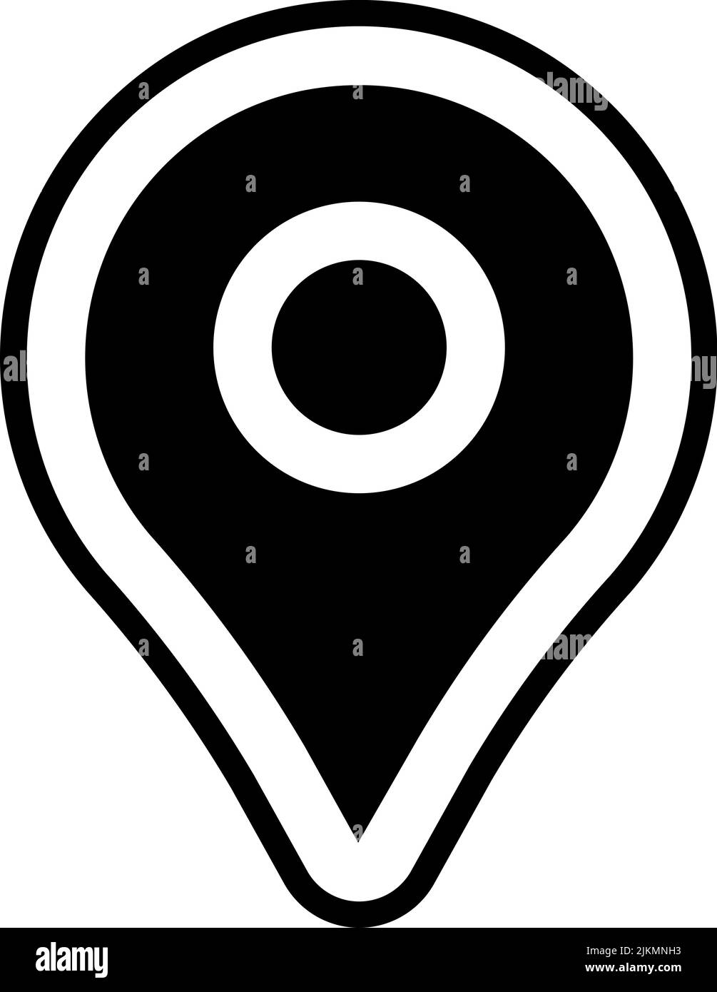 location icon black vector illustration Stock Vector Image & Art - Alamy