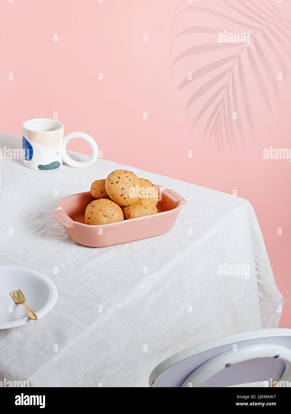 A serving of tapioca balls cookies for breakfast Stock Photo - Alamy