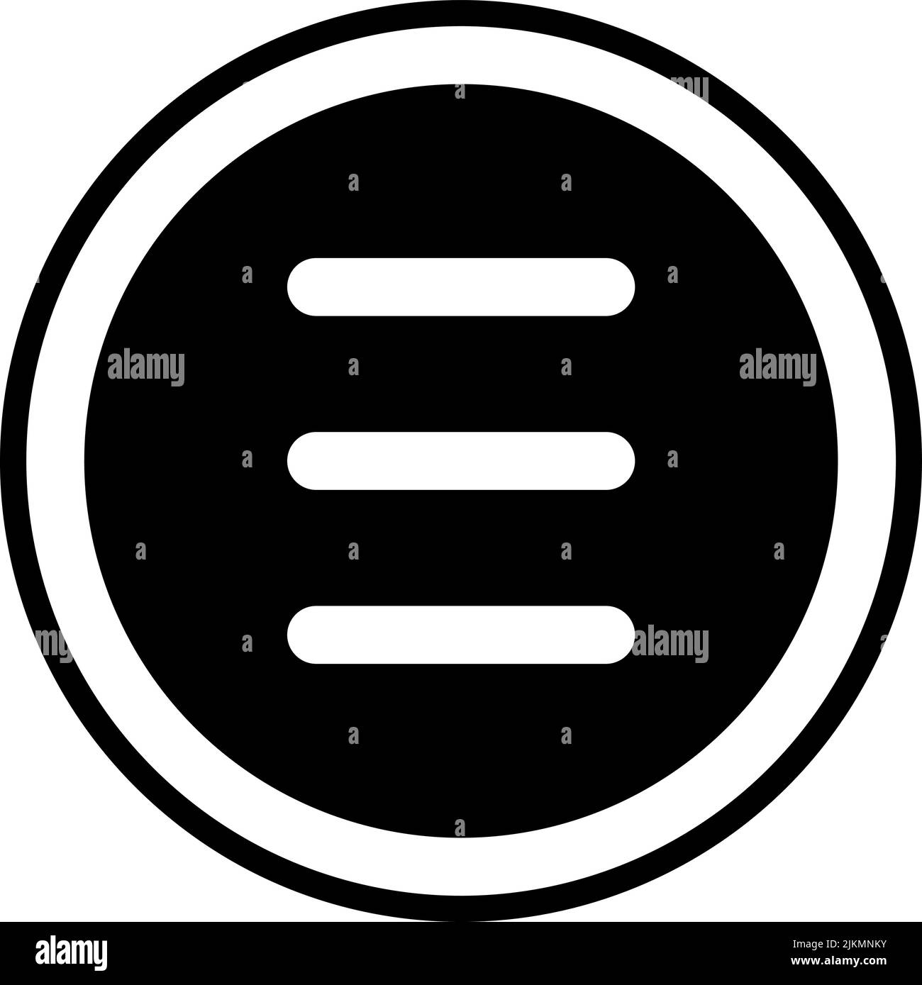 menu icon black vector illustration Stock Vector Image & Art - Alamy