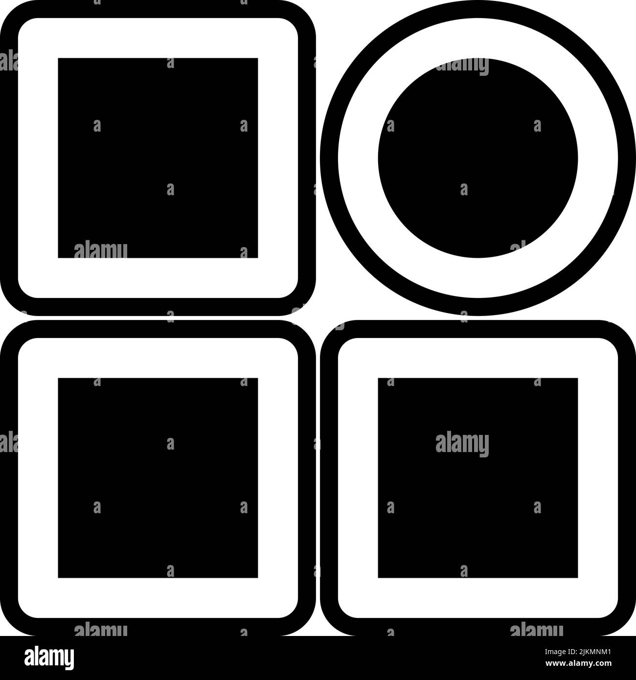 menu icon black vector illustration Stock Vector Image & Art - Alamy