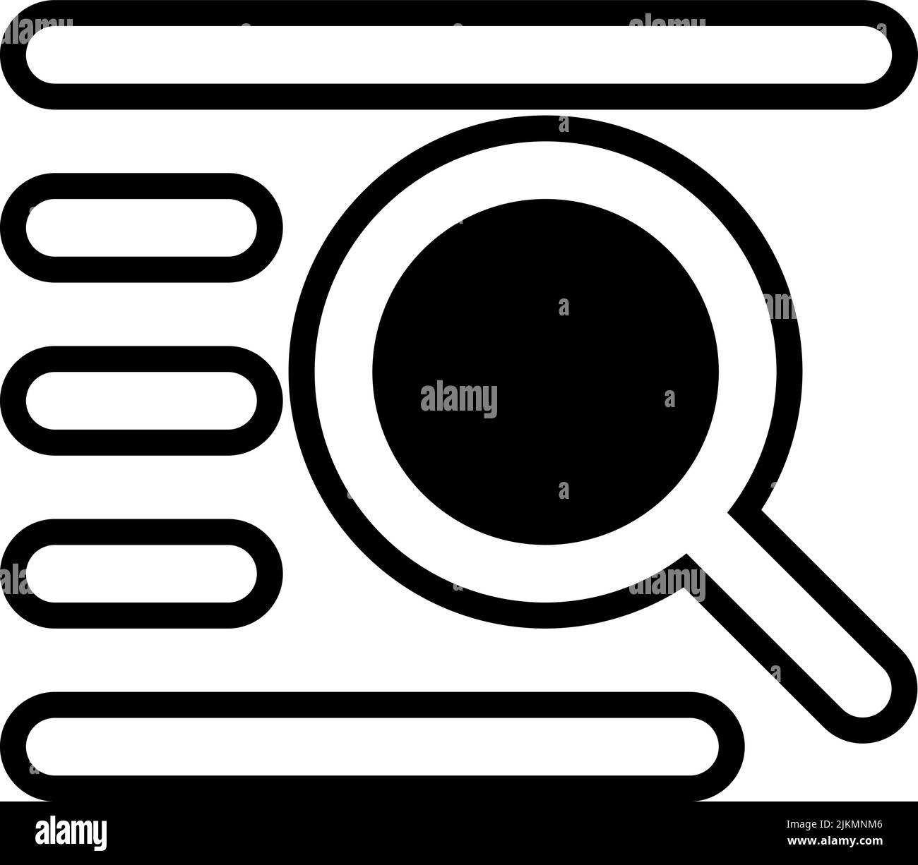 search icon black vector illustration Stock Vector Image & Art - Alamy