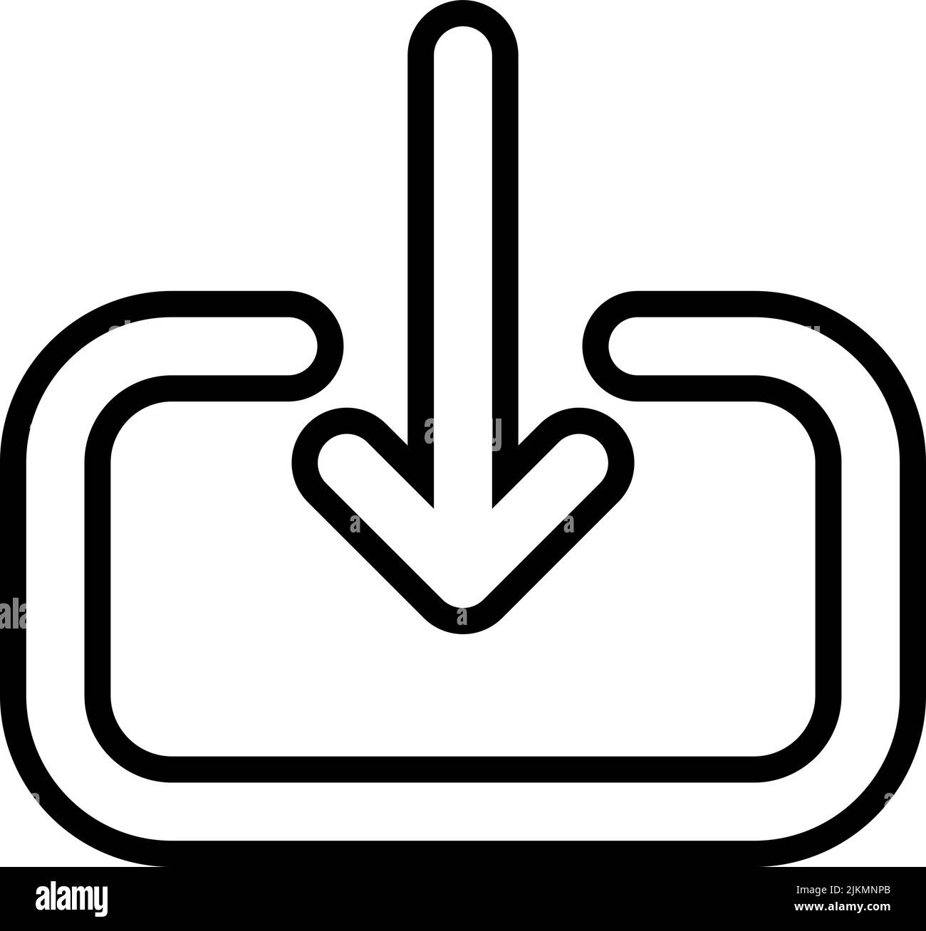 download icon black vector illustration Stock Vector Image & Art - Alamy