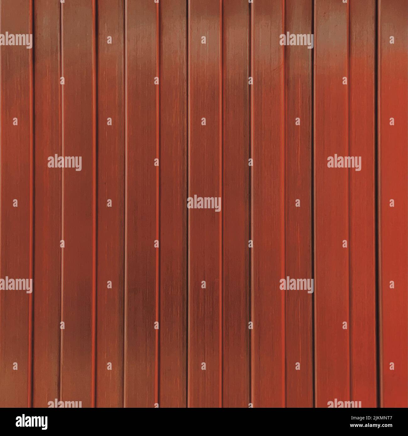 A corrugated metal roofing background with vertical lines in brown ...