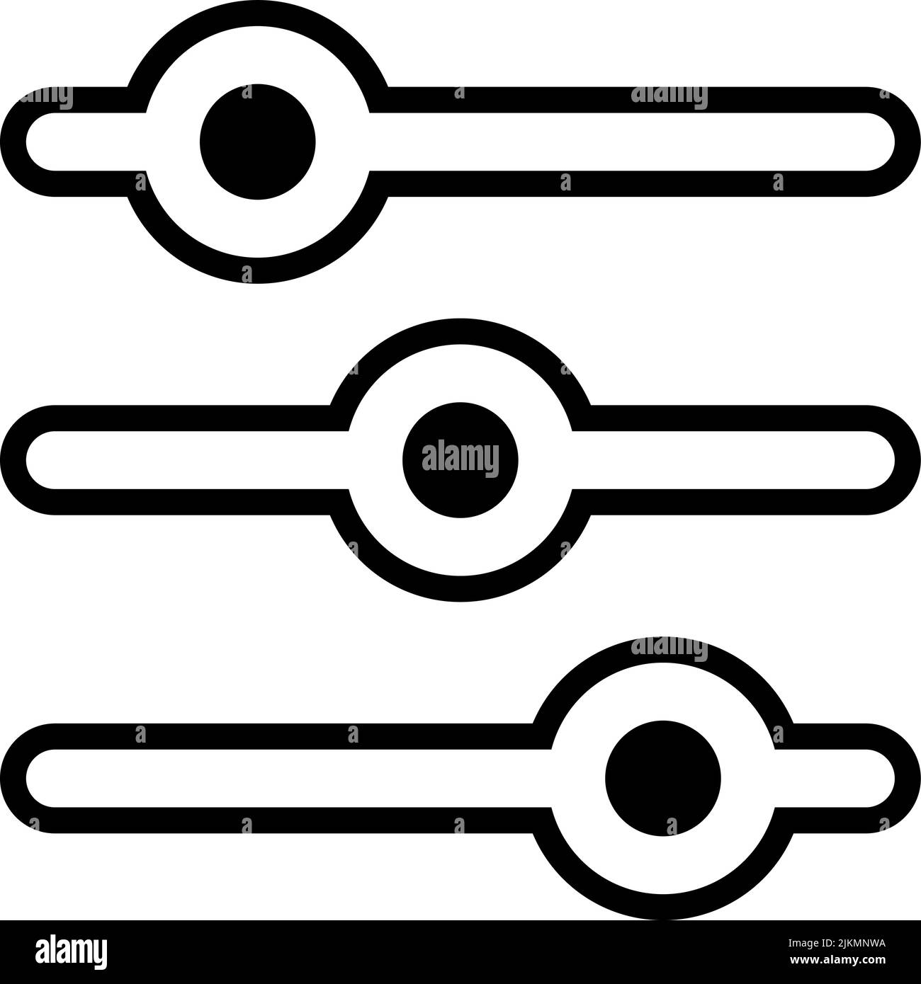 setting icon black vector illustration Stock Vector Image & Art - Alamy