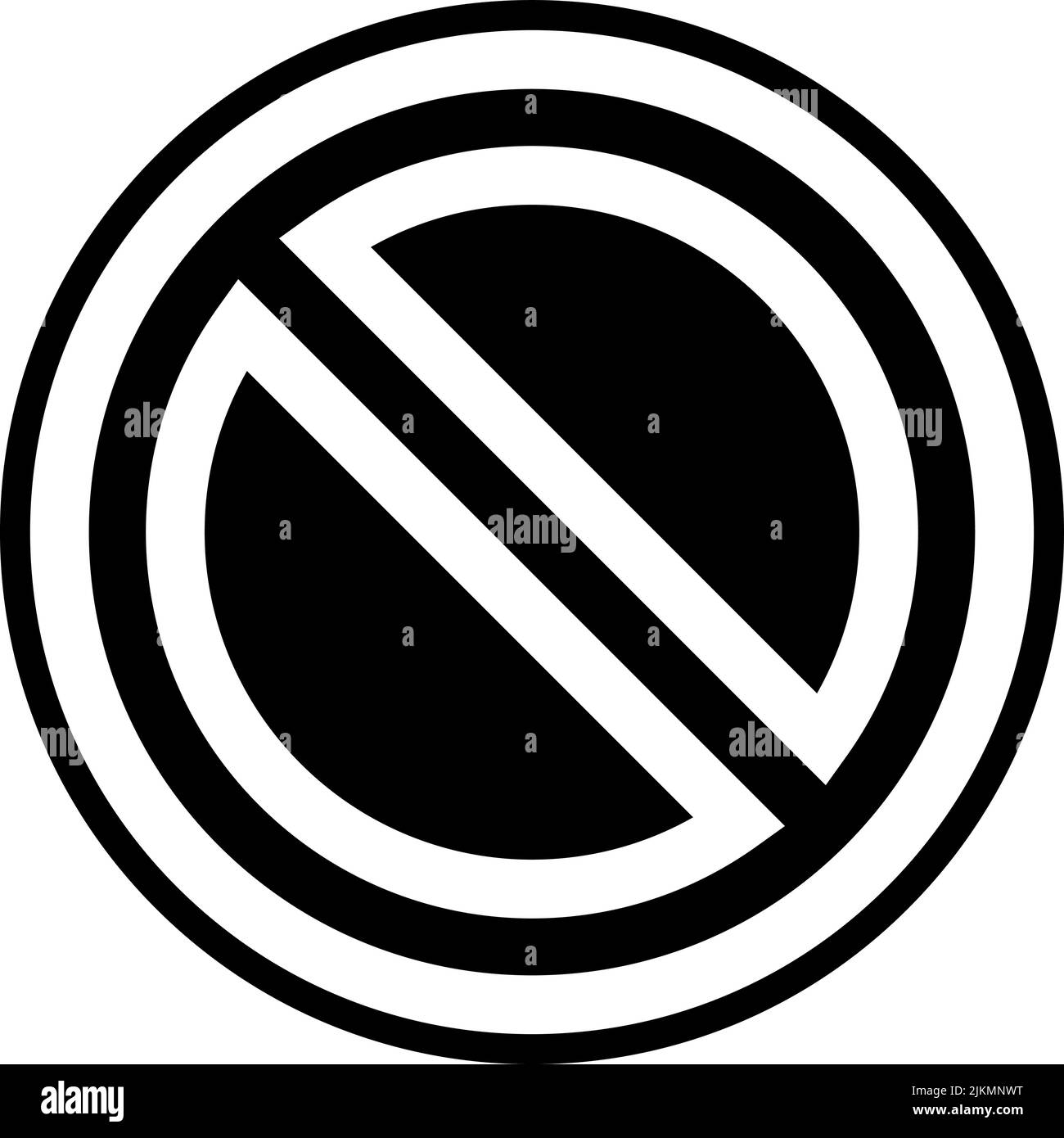 no waiting icon black vector illustration Stock Vector Image & Art - Alamy