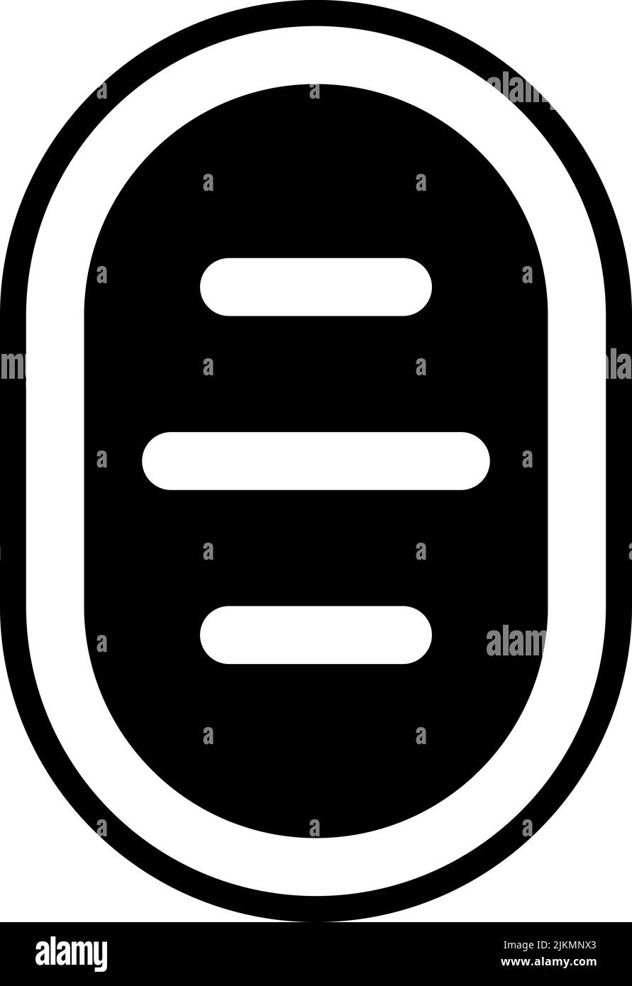 menu icon black vector illustration Stock Vector Image & Art - Alamy