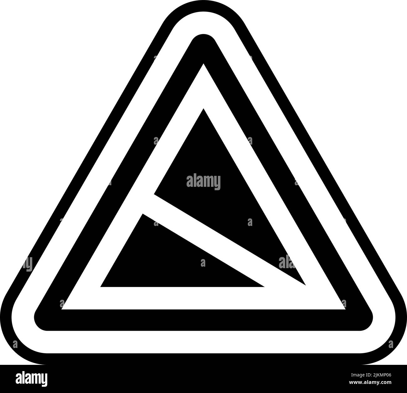 steep descent icon black vector illustration Stock Vector Image & Art ...