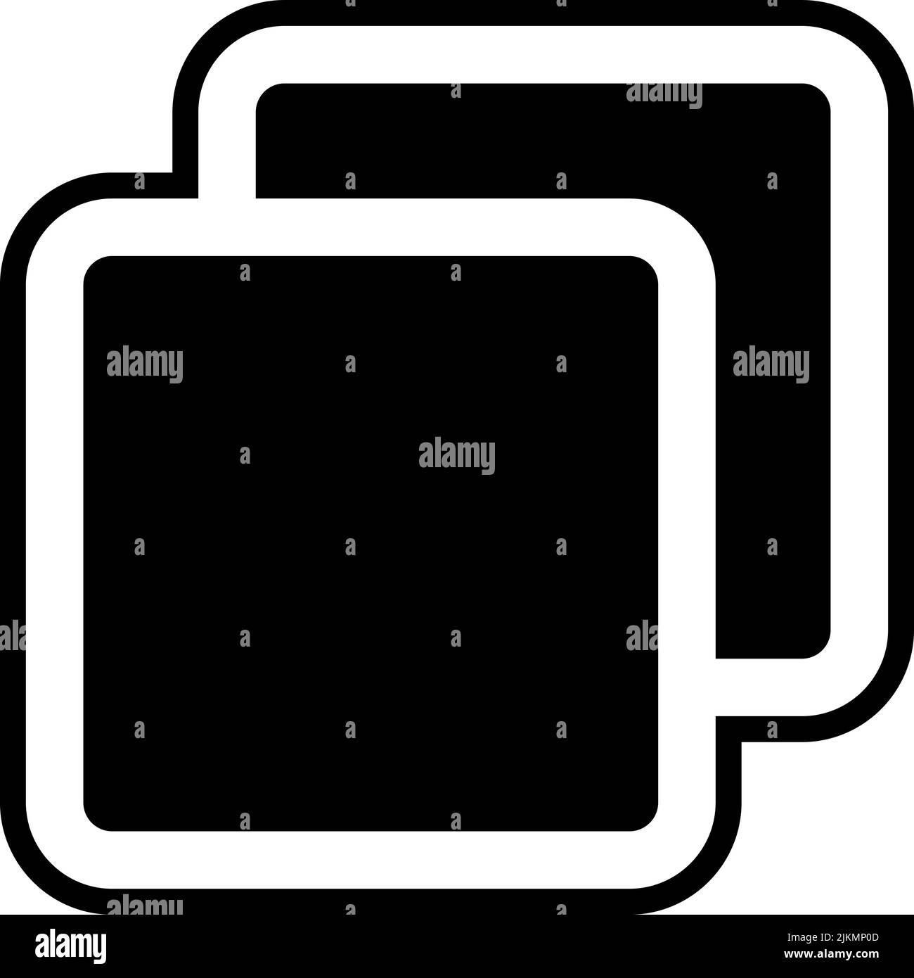 copy icon black vector illustration Stock Vector Image & Art - Alamy