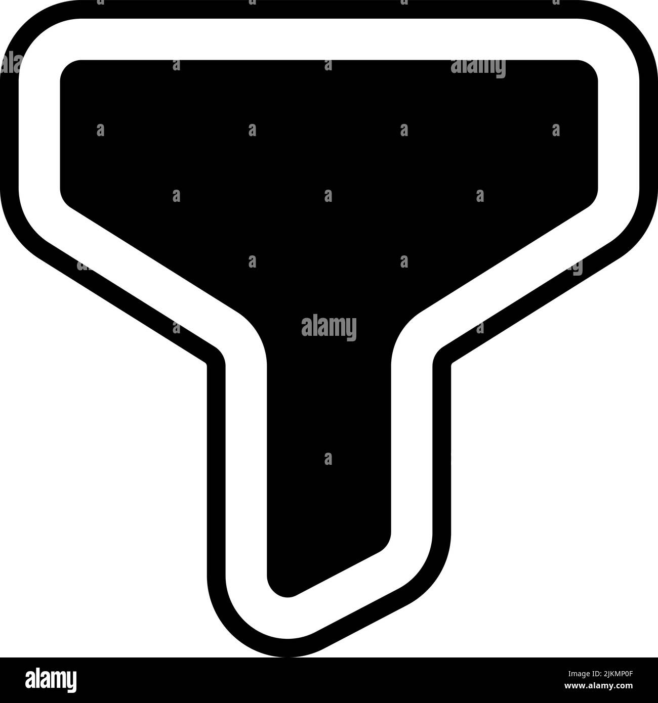 filter icon black vector illustration Stock Vector Image & Art - Alamy