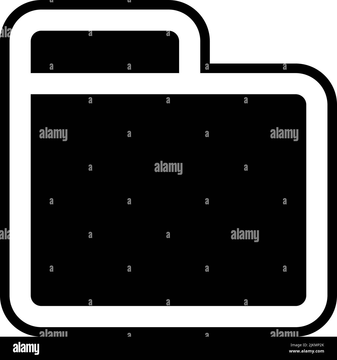 folder icon black vector illustration Stock Vector Image & Art - Alamy