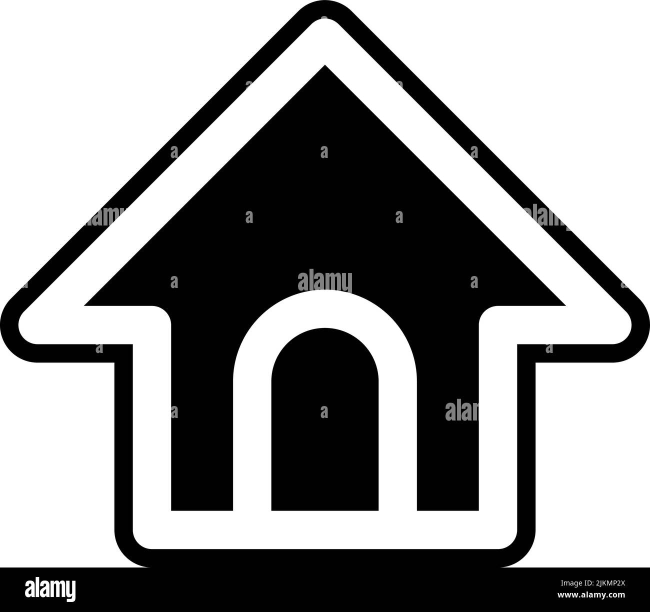 home page icon black vector illustration Stock Vector Image & Art - Alamy