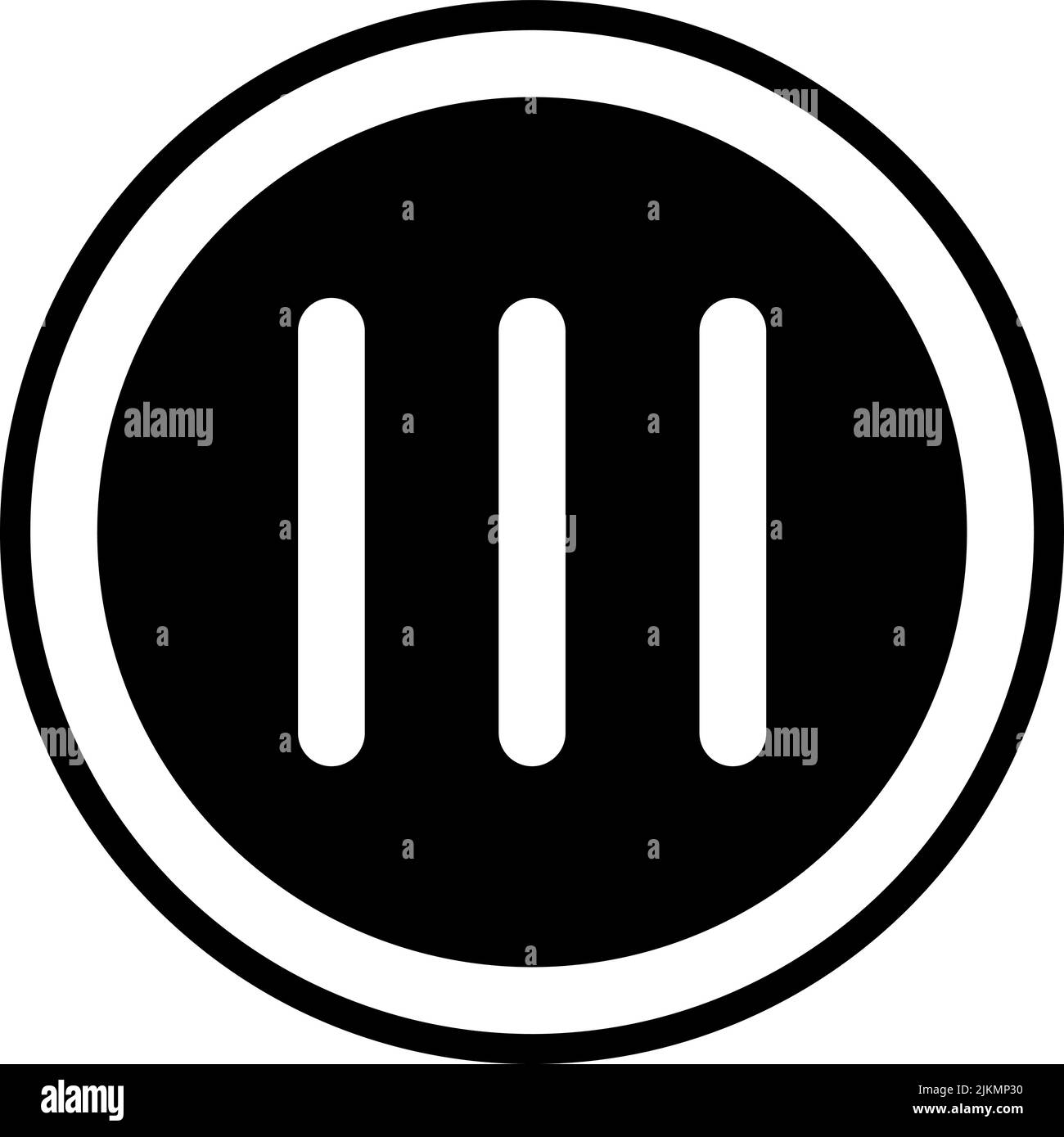 menu icon black vector illustration Stock Vector Image & Art - Alamy