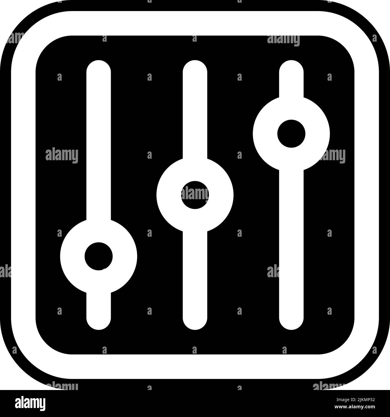 User interface setting icon black vector illustration Stock Vector ...