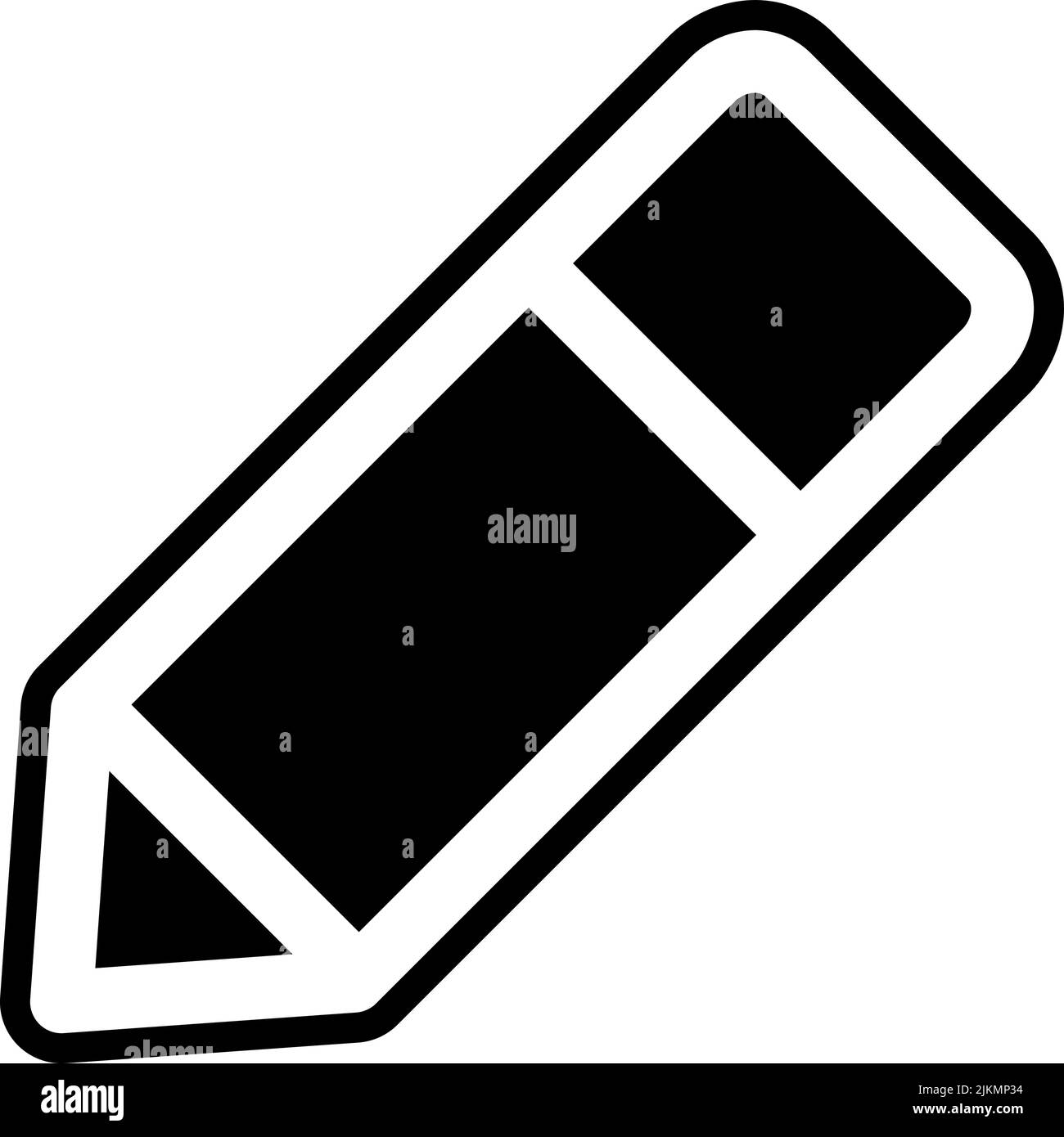 pencil icon black vector illustration Stock Vector Image & Art - Alamy