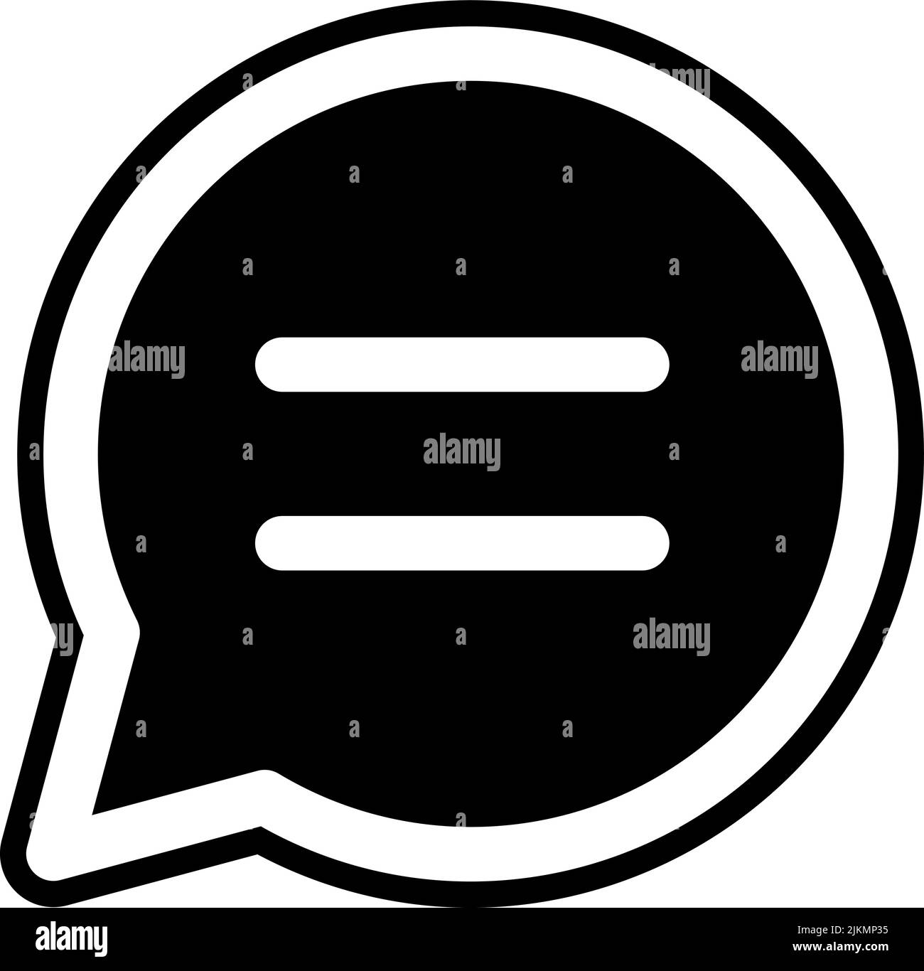 chat icon black vector illustration Stock Vector Image & Art - Alamy