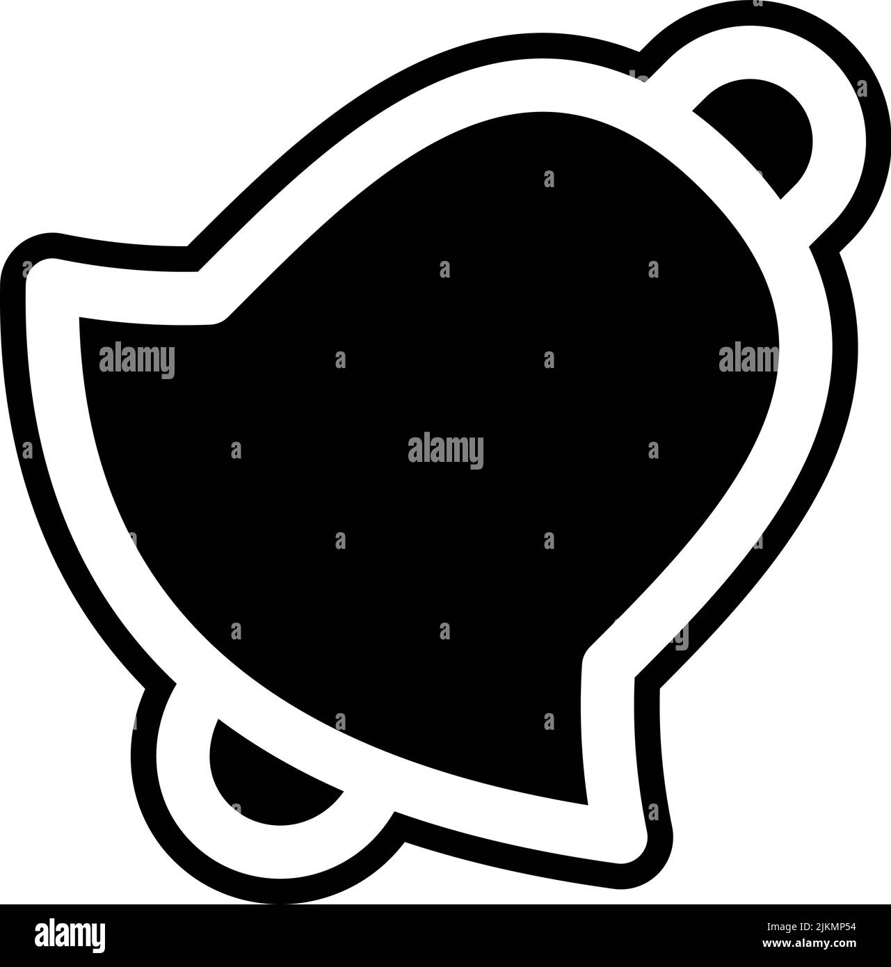 notification icon black vector illustration Stock Vector Image & Art ...
