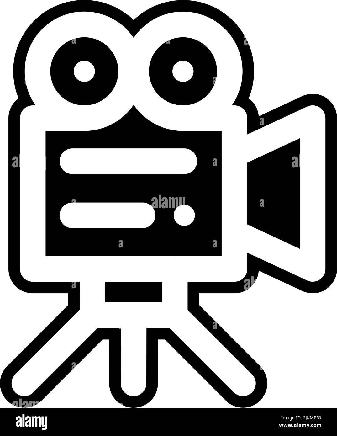 video camera icon black vector illustration Stock Vector Image & Art ...