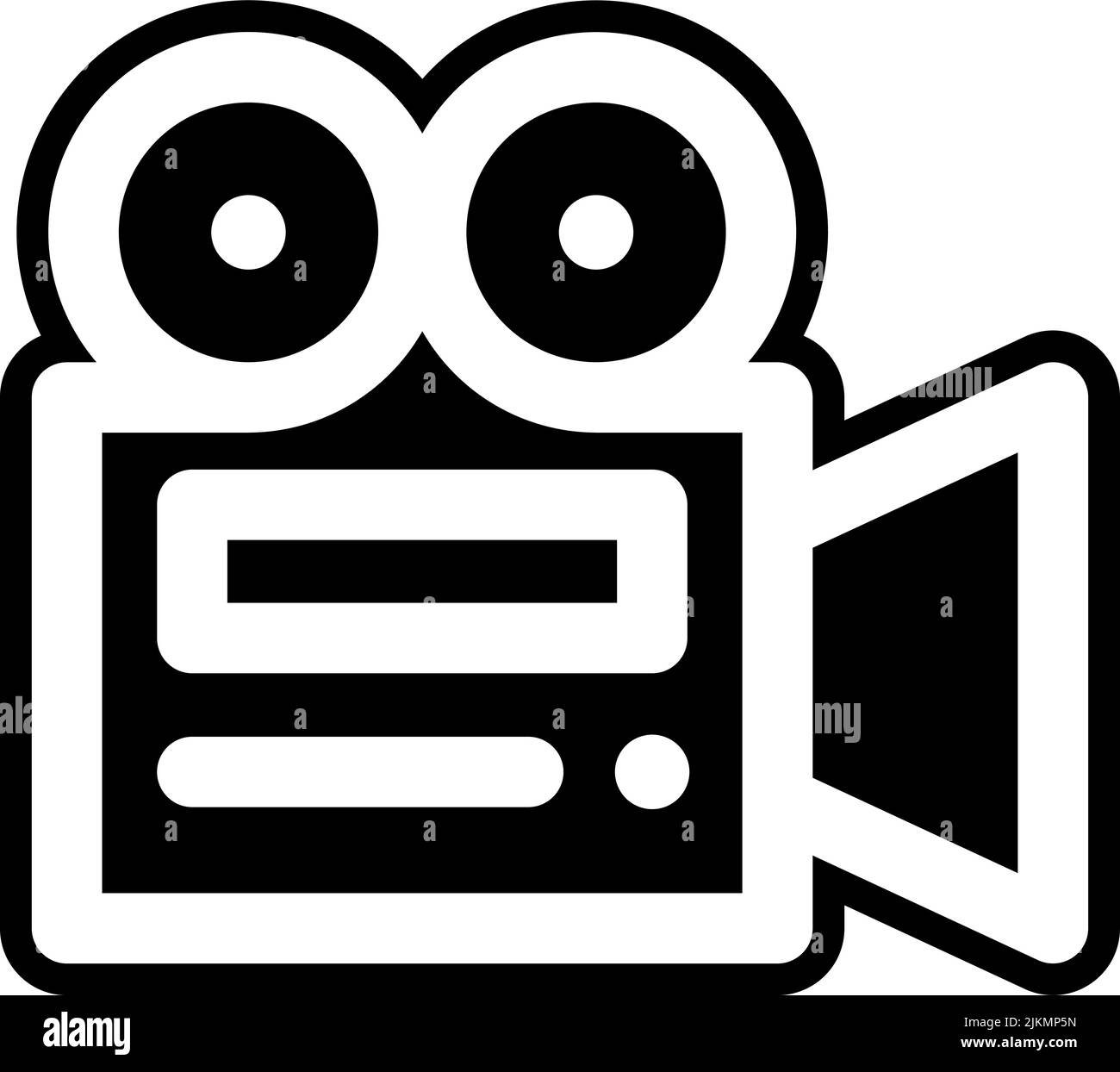 video camera icon black vector illustration Stock Vector Image & Art ...
