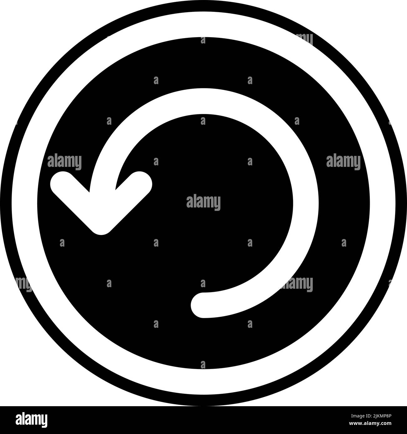 reload icon black vector illustration Stock Vector Image & Art - Alamy