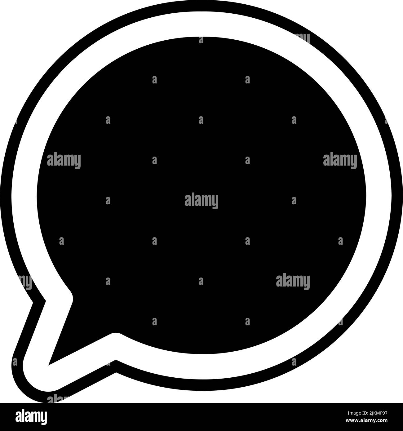 User interface chat icon black vector illustration Stock Vector Image ...