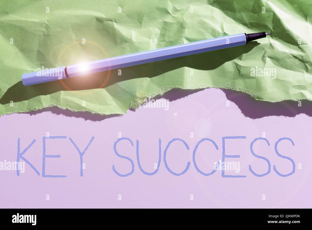 Sign displaying Key Success. Concept meaning generally three to five ...