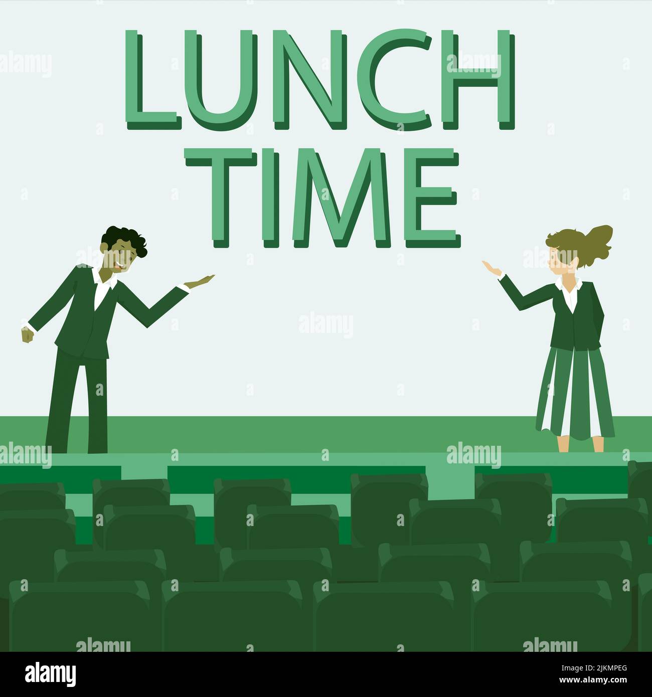 Hand writing sign Lunch Time. Business showcase Meal in the middle of ...