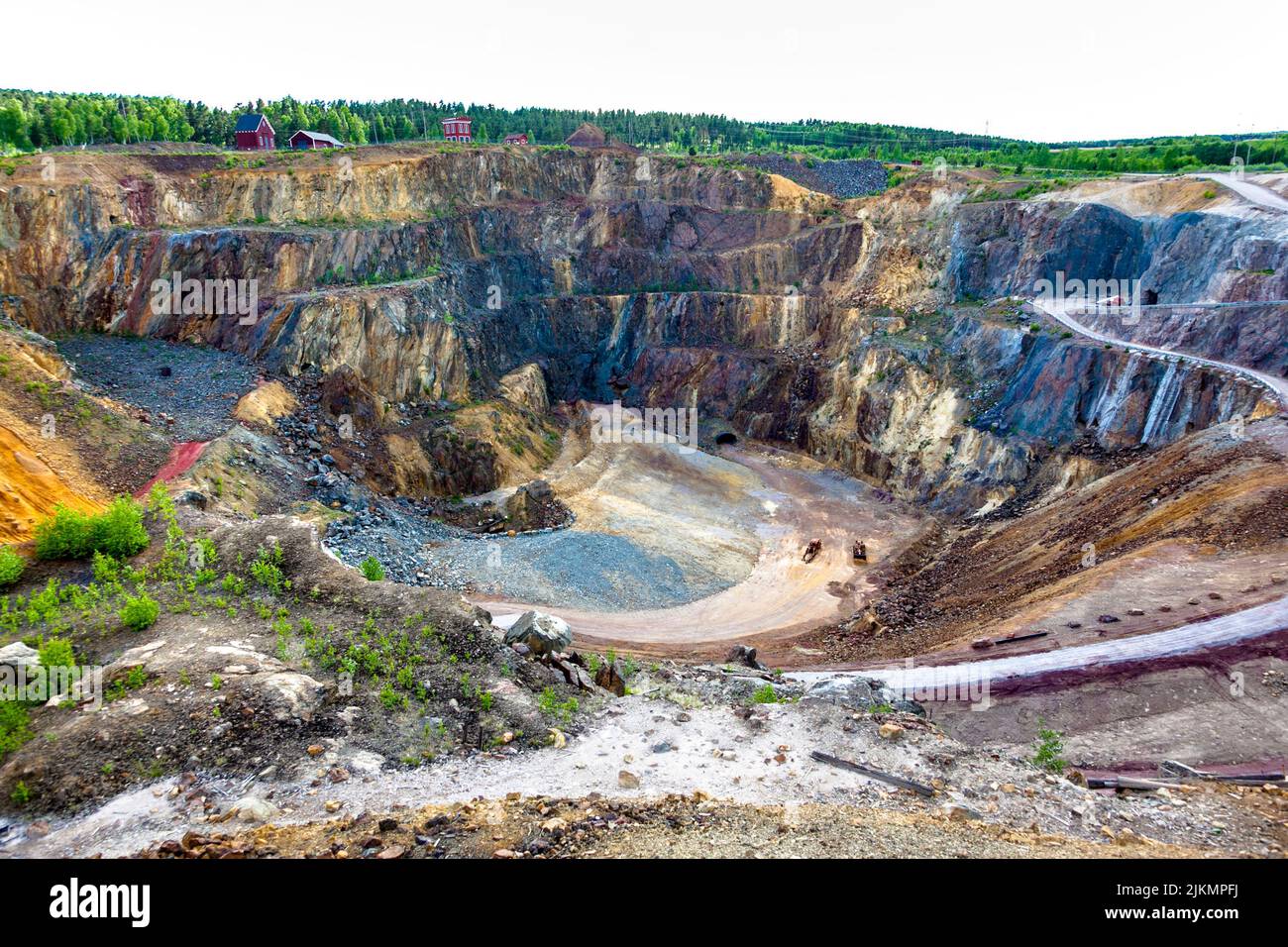 The Great Pit caused by a cave-in on 25th June 1687 at Falu Mine (Falu ...